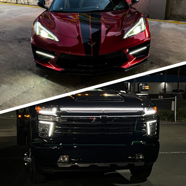 Custom LED Grille Lights for Ford, GMC, and RAM Pick-ups | Sick Diesel ...