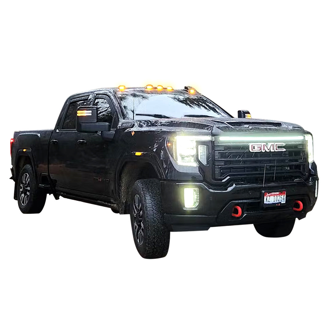 2020-2023 GMC Sierra 2500/3500 AT4 LED “Power” Grille Light Bar – IP67 ...