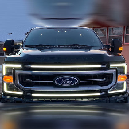 Custom LED Grille Lights for Ford, GMC, and RAM Pick-ups | Sick Diesel ...